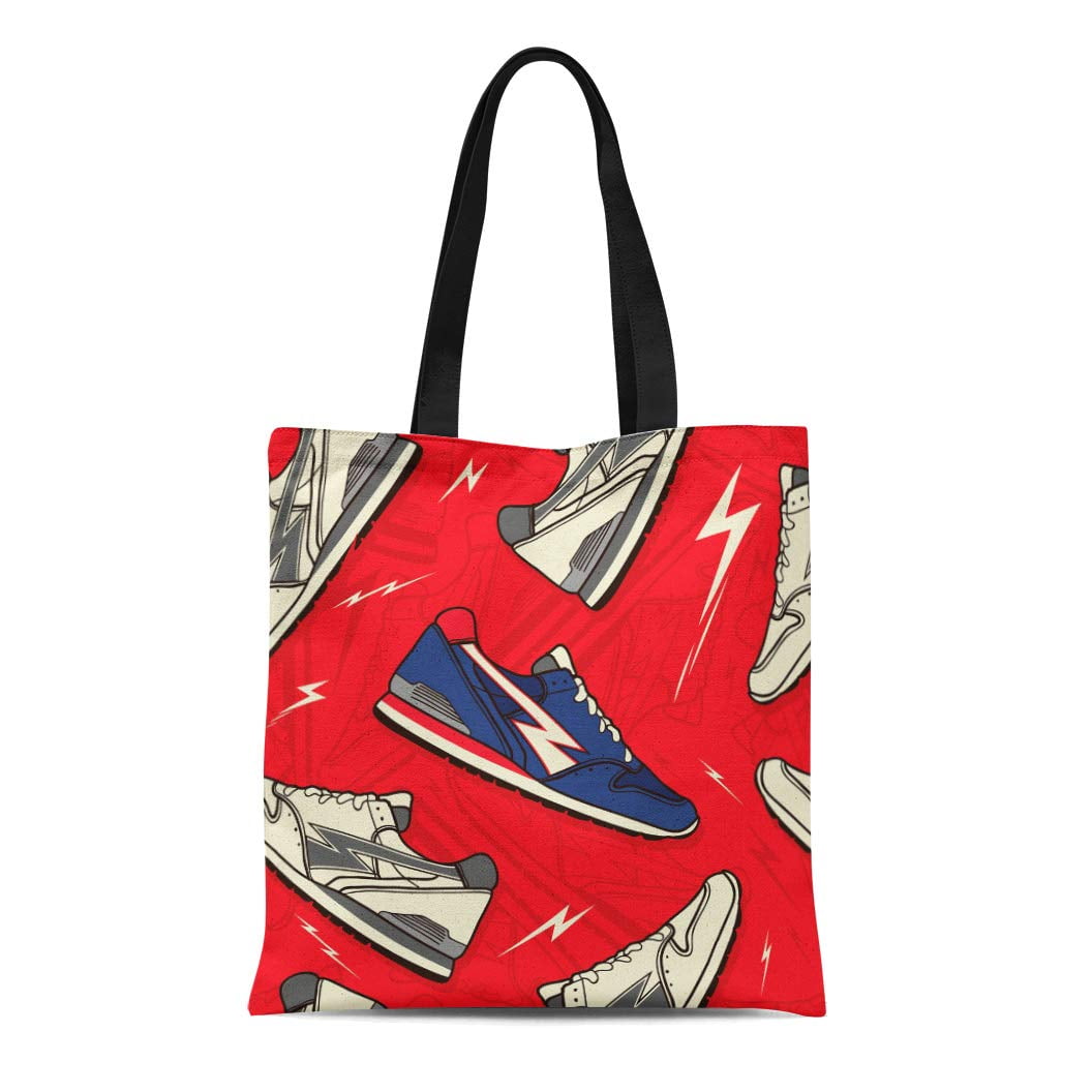 ASHLEIGH Canvas Bag Resuable Tote Grocery Shopping Bags Colorful ...