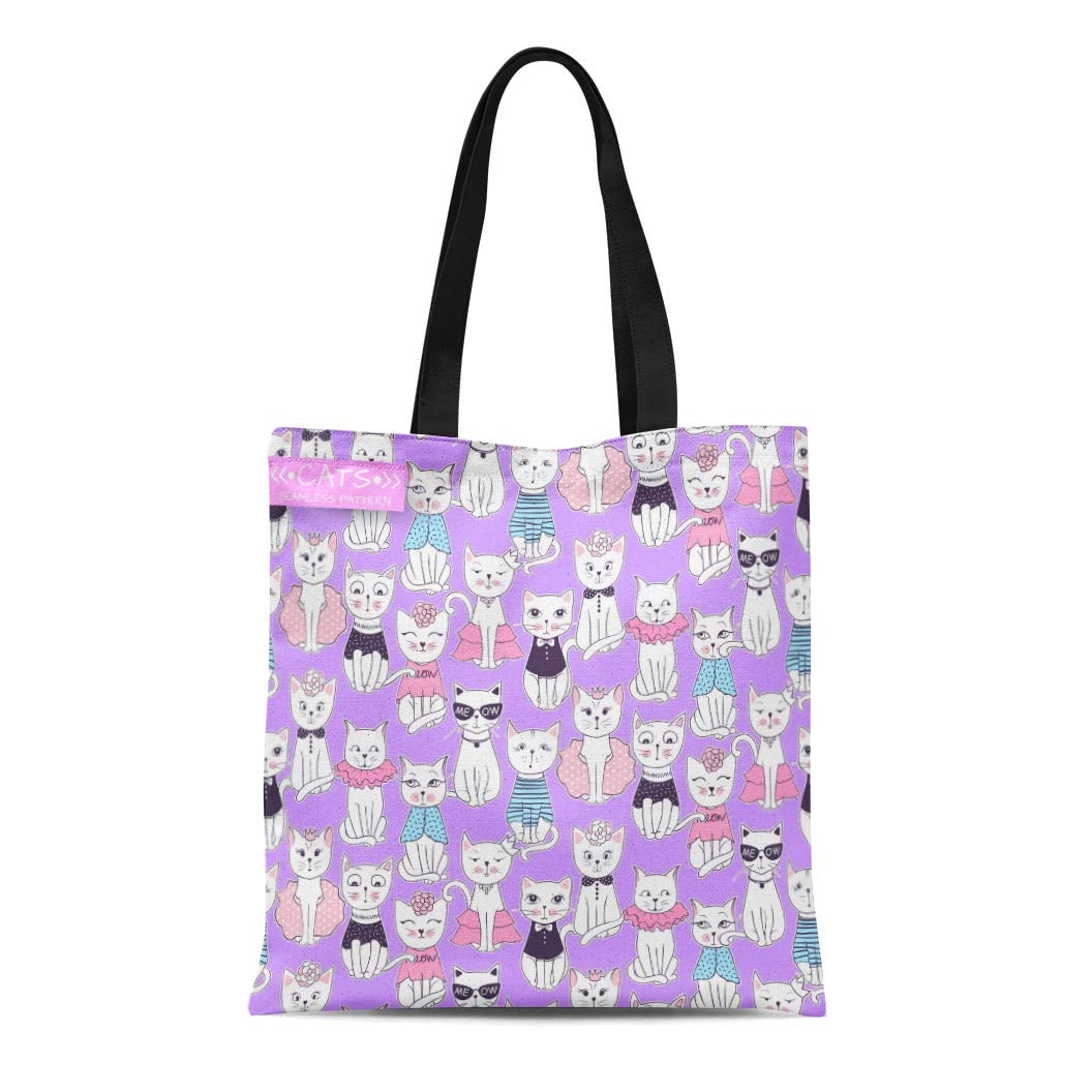 ASHLEIGH Canvas Bag Resuable Tote Grocery Shopping Bags Colorful Funny ...