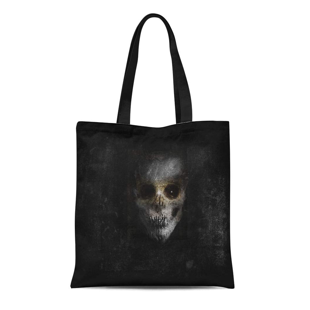 ASHLEIGH Canvas Bag Resuable Tote Grocery Shopping Bags Demon Scary ...