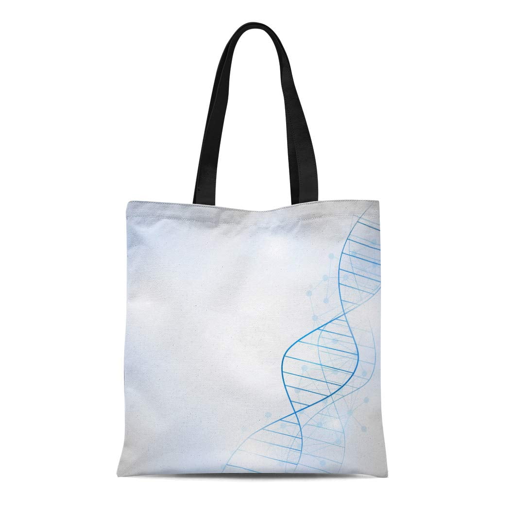 ASHLEIGH Canvas Bag Resuable Tote Grocery Shopping Bags Dna Molecule ...