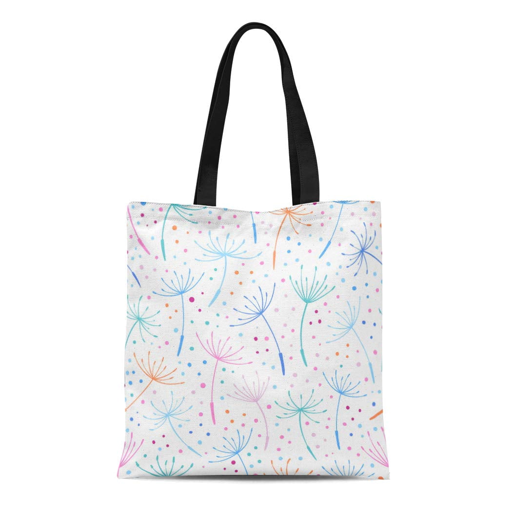 ASHLEIGH Canvas Bag Resuable Tote Grocery Shopping Bags Green Colorful ...