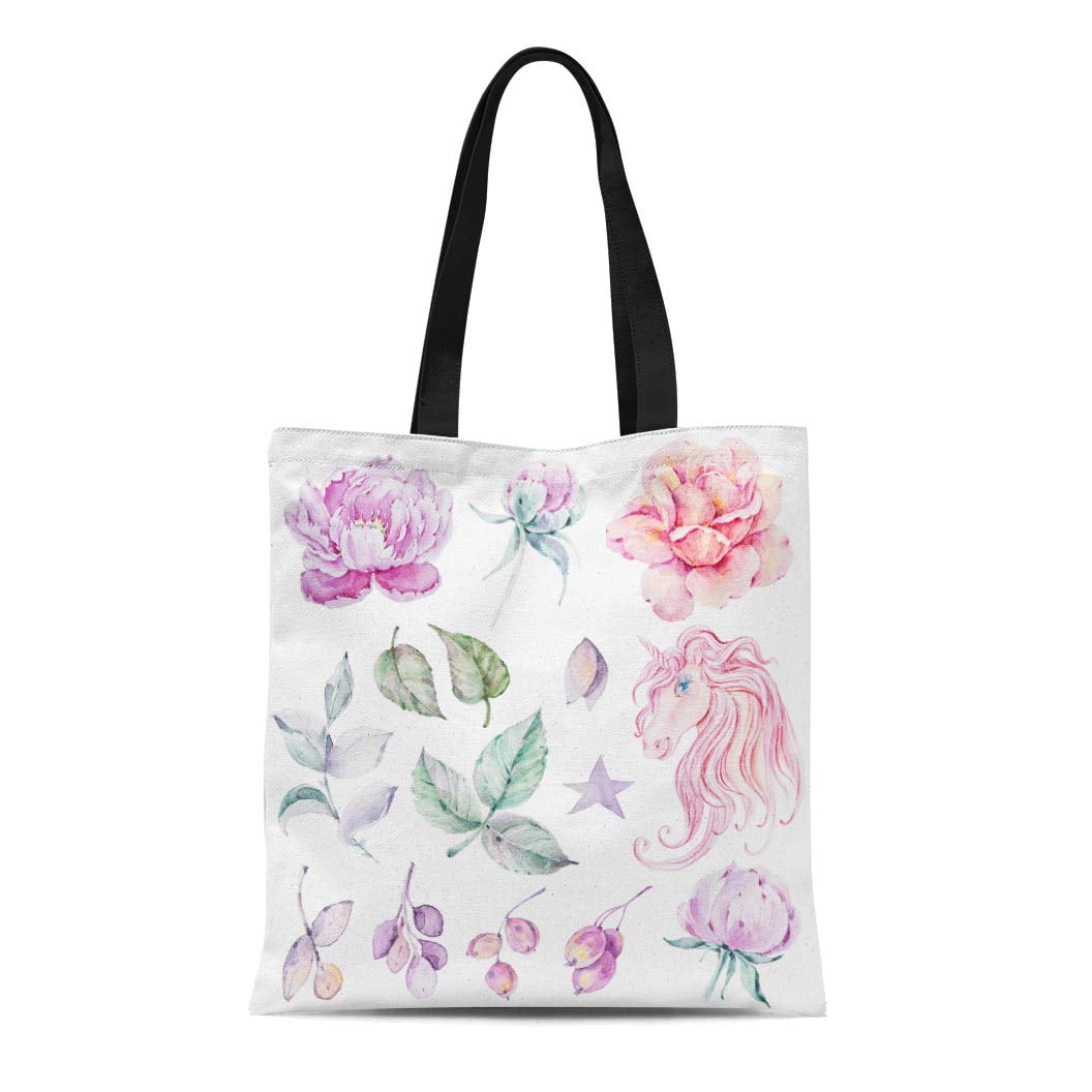 ASHLEIGH Canvas Bag Resuable Tote Grocery Shopping Bags Handpainted ...