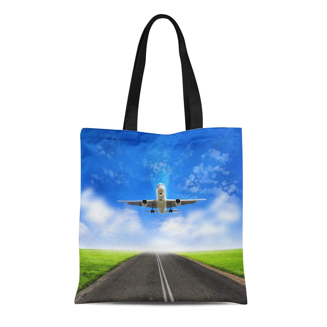 ASHLEIGH Canvas Bag Resuable Tote Grocery Shopping Bags Landing of ...