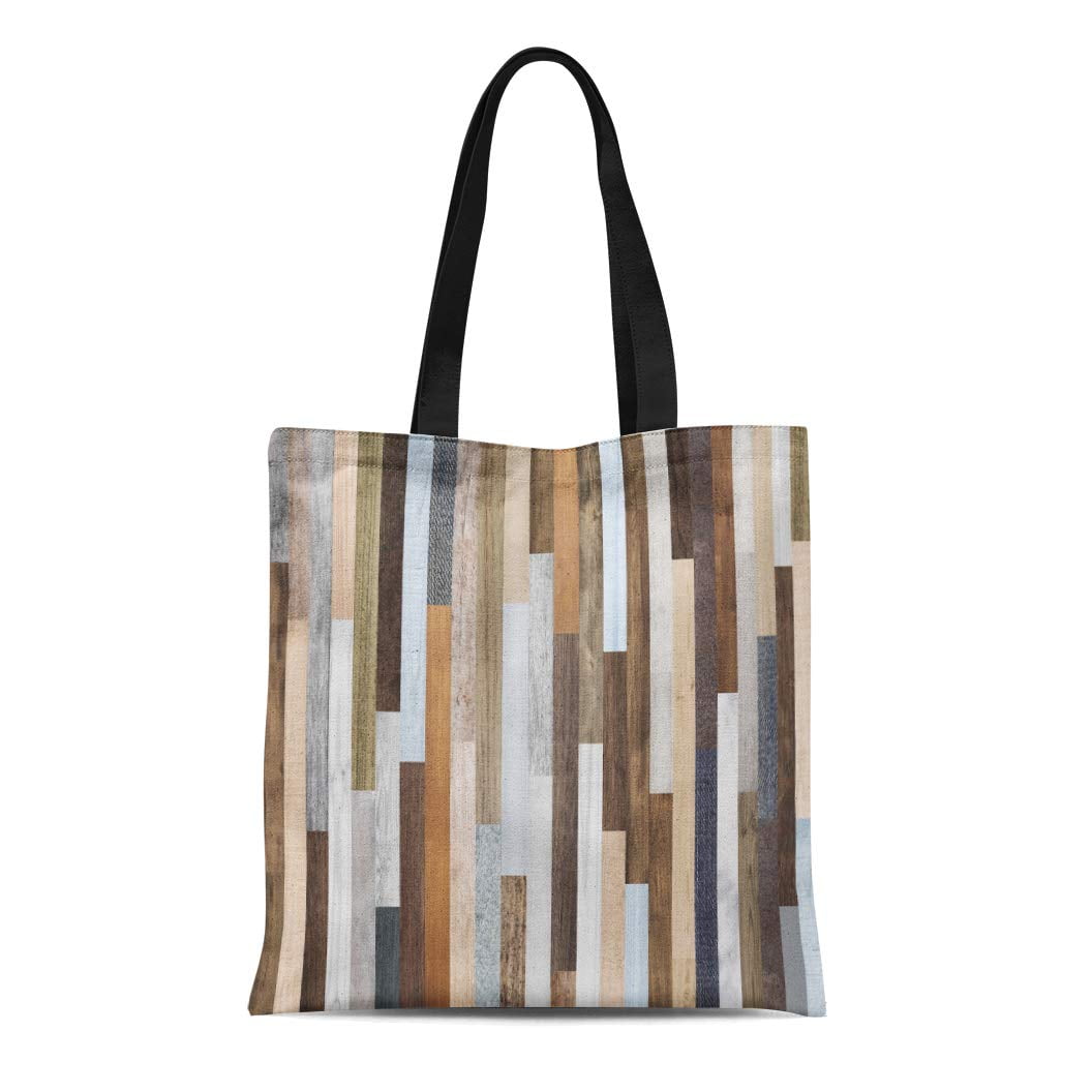 ASHLEIGH Canvas Bag Resuable Tote Grocery Shopping Bags Pallet Wood ...