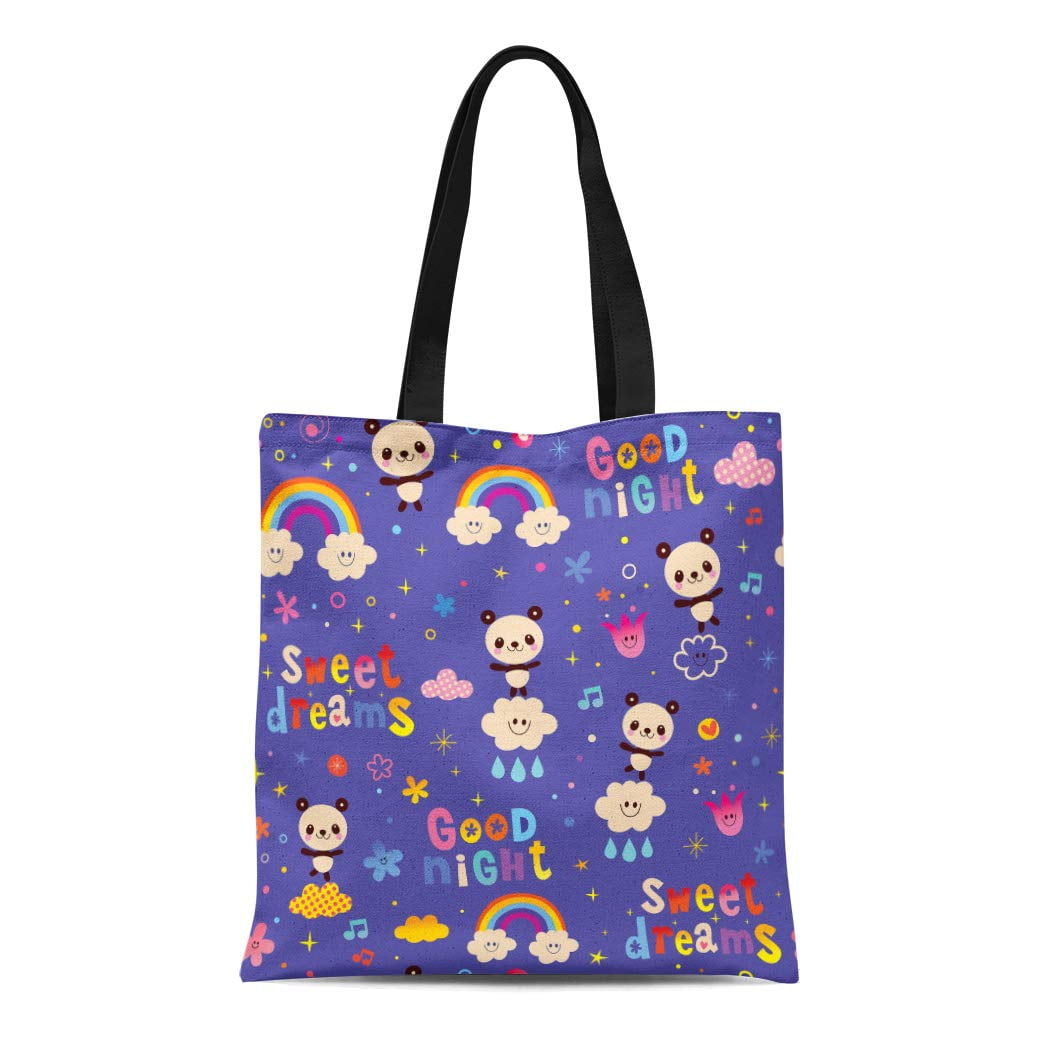 ASHLEIGH Canvas Bag Resuable Tote Grocery Shopping Bags Pattern Good ...