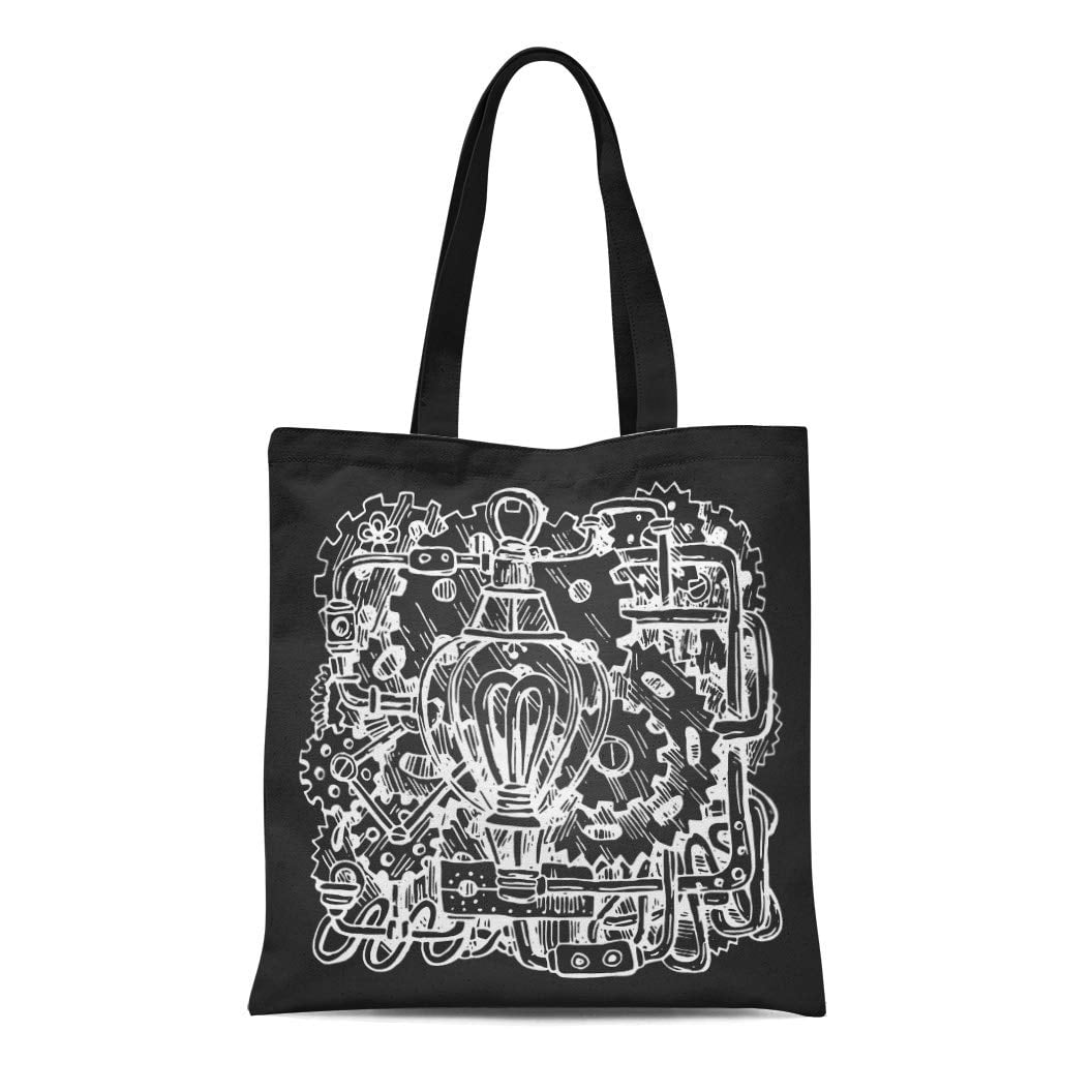 ASHLEIGH Canvas Tote Bag Abstract Beautiful Mechanical Steampunk ...