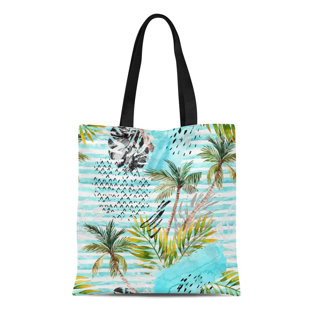 ASHLEIGH Canvas Tote Bag Abstract Watercolor Summer Watercolour Rough ...
