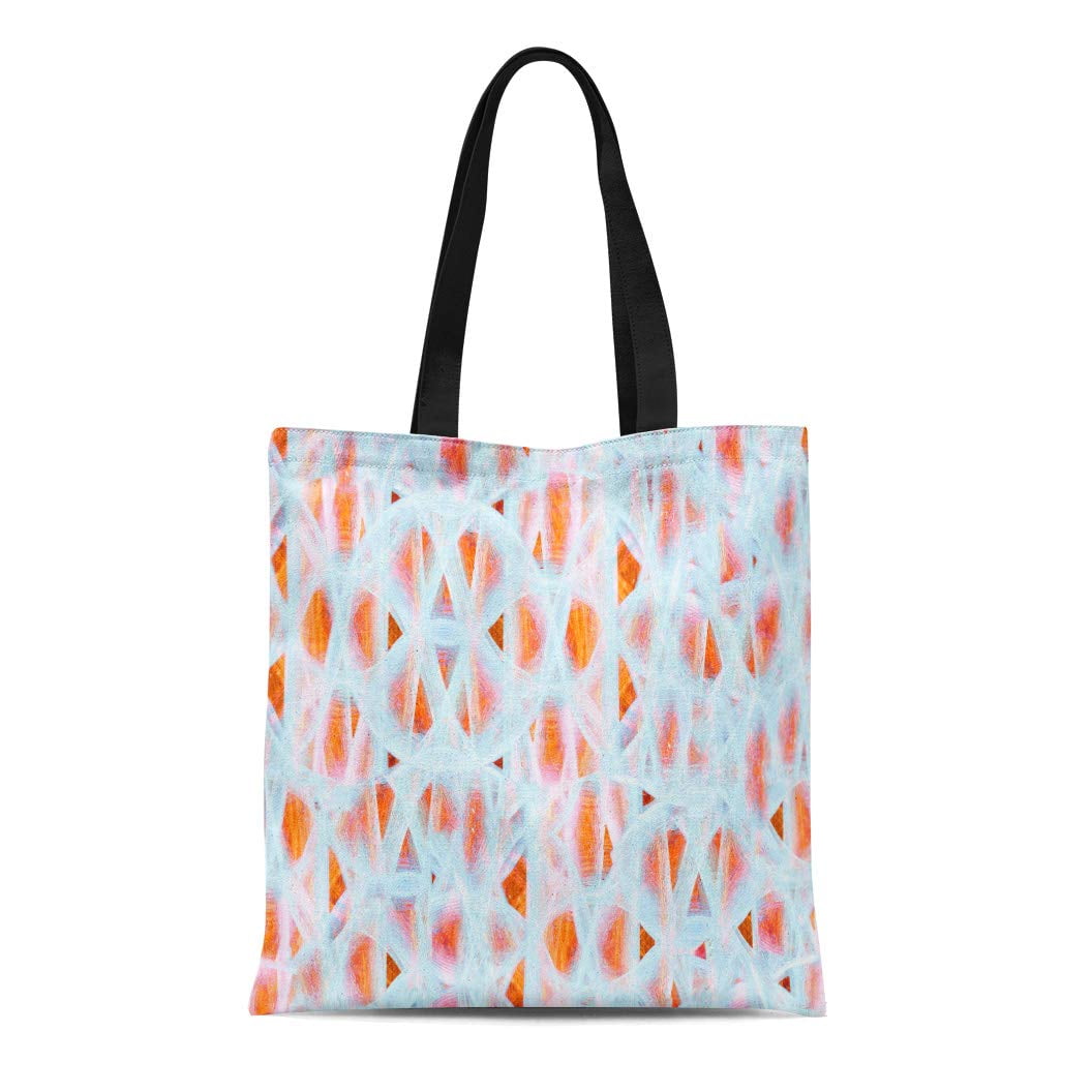 ASHLEIGH Canvas Tote Bag Artistic Colorful Pattern Abstract Messy ...