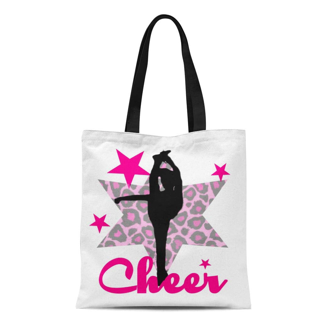 ASHLEIGH Canvas Tote Bag Cheer Pink Cheerleader Cheerleading Sports ...