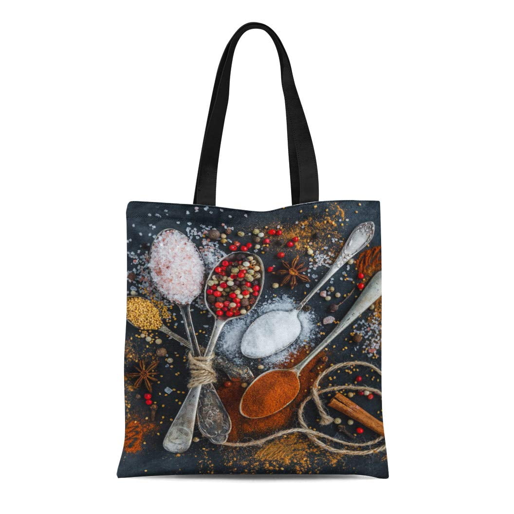 ASHLEIGH Canvas Tote Bag Diner Spice Wall Dining Cook Chef Food Baking ...