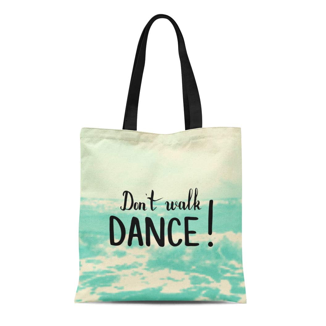 ASHLEIGH Canvas Tote Bag Don Walk Dance Hand Lettering Inspiration and ...