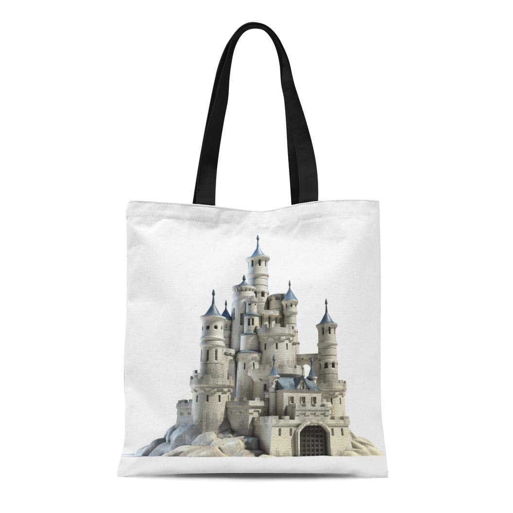 ASHLEIGH Canvas Tote Bag Fantasy Castle 3D Fairytale Princess Medieval ...