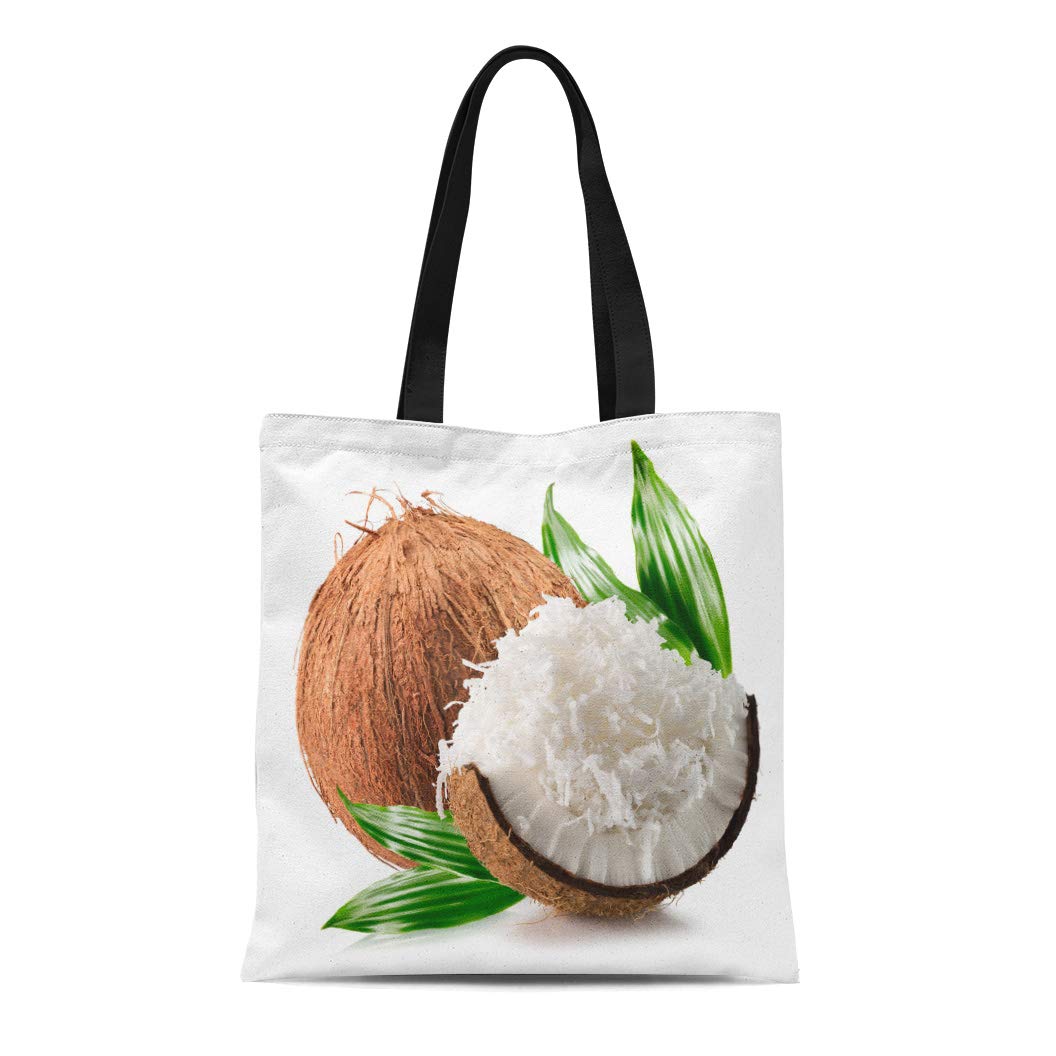 ASHLEIGH Canvas Bag Resuable Tote Grocery Shopping Bags Grated Coconuts ...