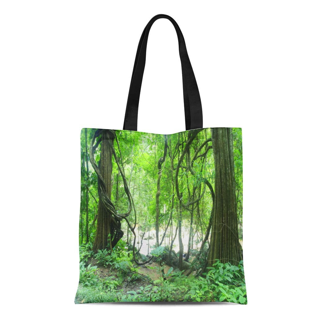 ASHLEIGH Canvas Tote Bag Green Vine Deep Forest in Chiang Mai Thailand ...
