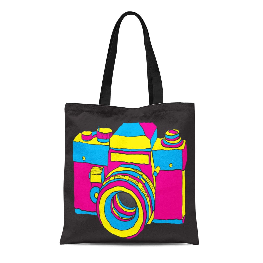 ASHLEIGH Canvas Tote Bag Hipster Vintage Camera Photography Popart ...