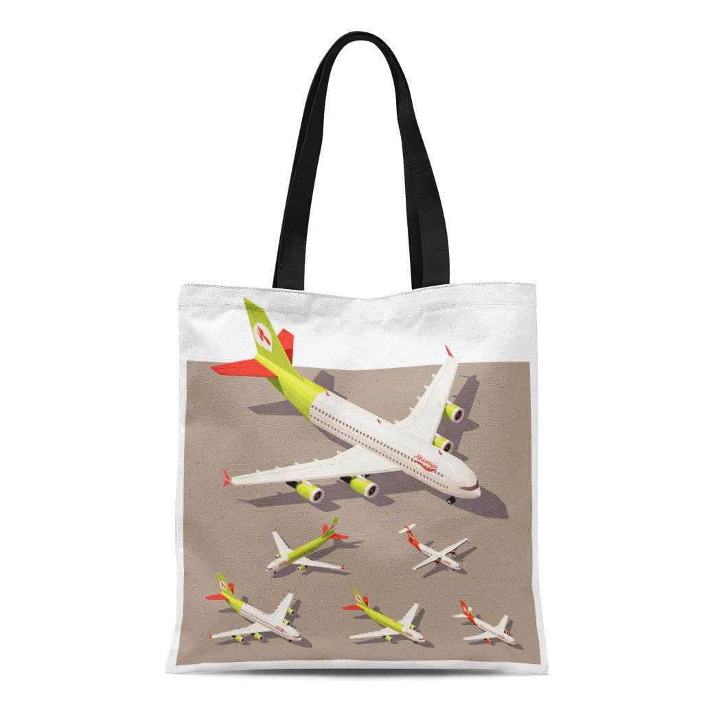 ASHLEIGH Canvas Tote Bag Isometric Infographic Representing Commercial ...