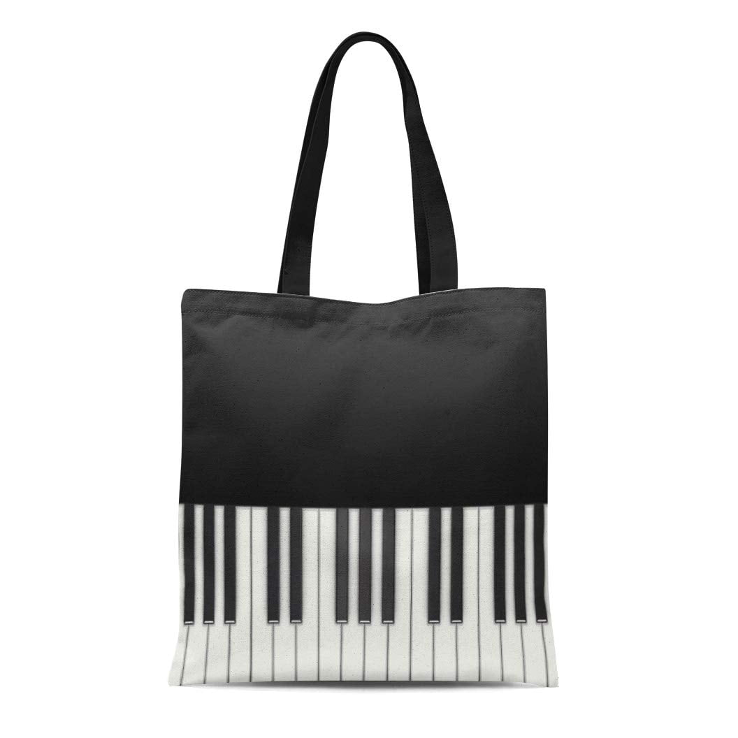 ASHLEIGH Canvas Tote Bag Keys Piano Musical Music Instrument Pianist ...