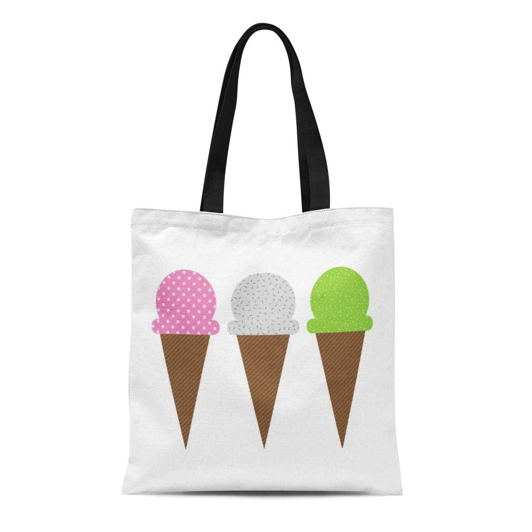 ASHLEIGH Canvas Tote Bag Kids So Cool Ice Cream Party Favor Birthday ...