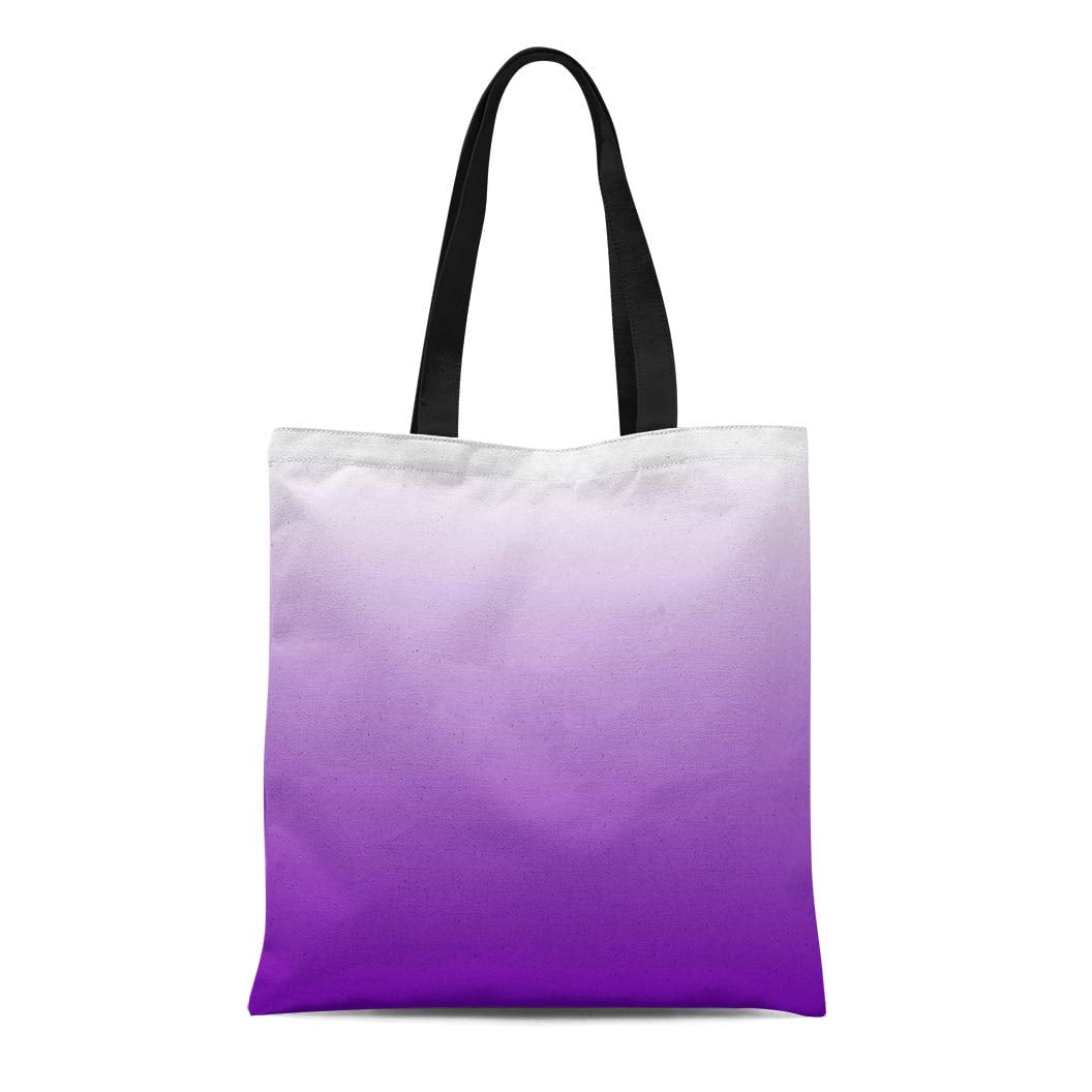 ASHLEIGH Canvas Tote Bag Ombre Purple Gradient Customizable 660099 ...