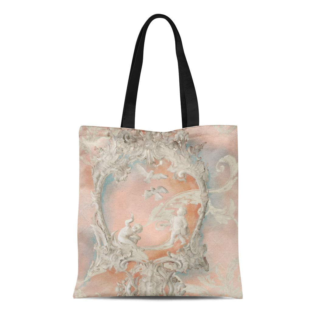 ASHLEIGH Canvas Tote Bag Pink Plaster Castle Baroque Rococo Schloss ...