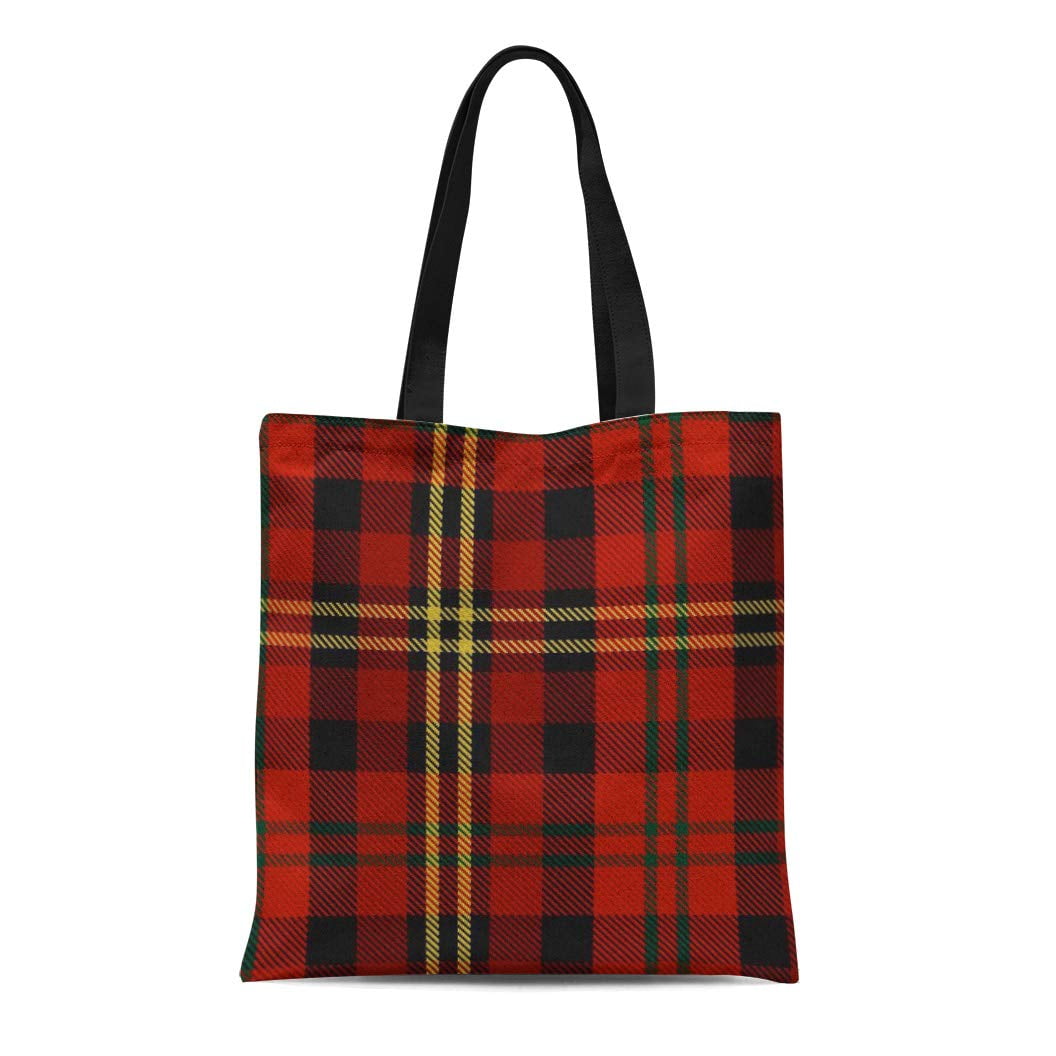 ASHLEIGH Canvas Tote Bag Plaid Davis Tartan Kilts Blankets Scotland ...