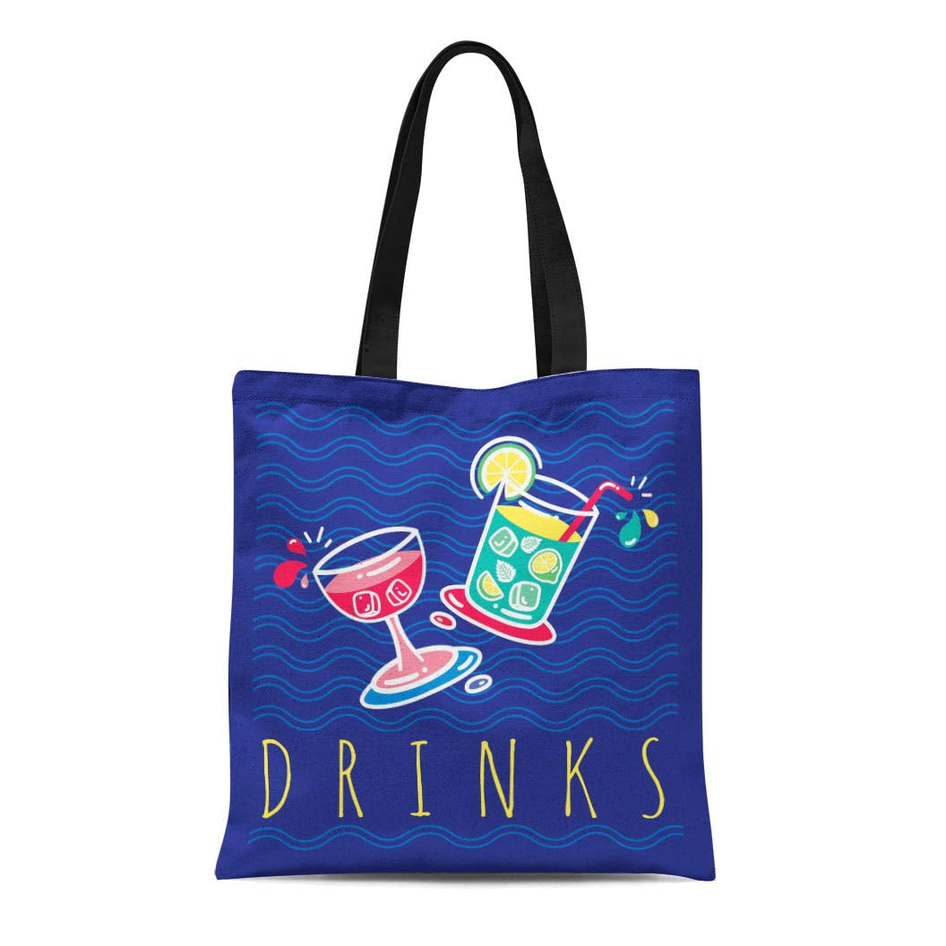 ASHLEIGH Canvas Tote Bag Retro for Tropical Bar Beach Vintage Sign ...