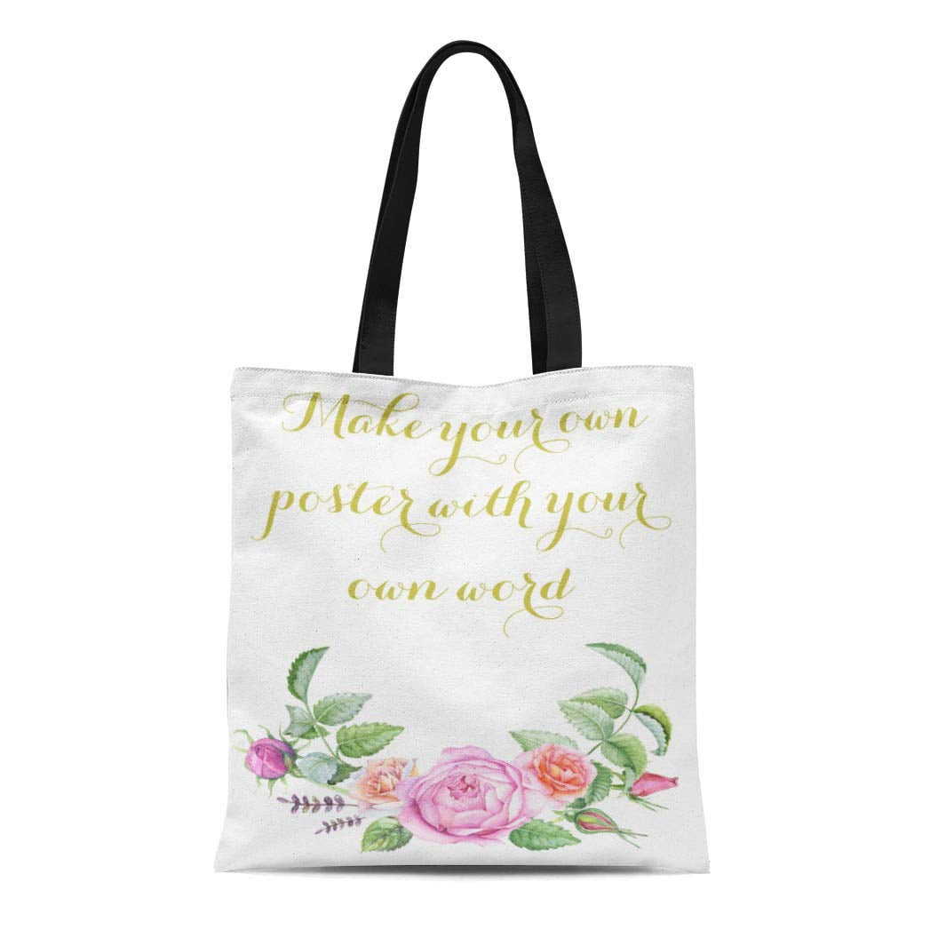 ASHLEIGH Canvas Tote Bag Sign Chalkboard Make Your Own Signage Wedding ...