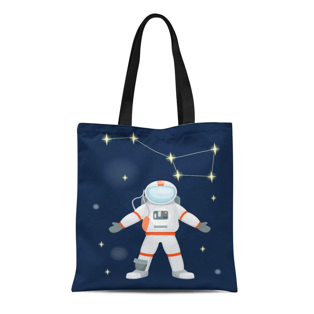 ASHLEIGH Canvas Tote Bag Space Astronaut Character Pose Helmet Future ...
