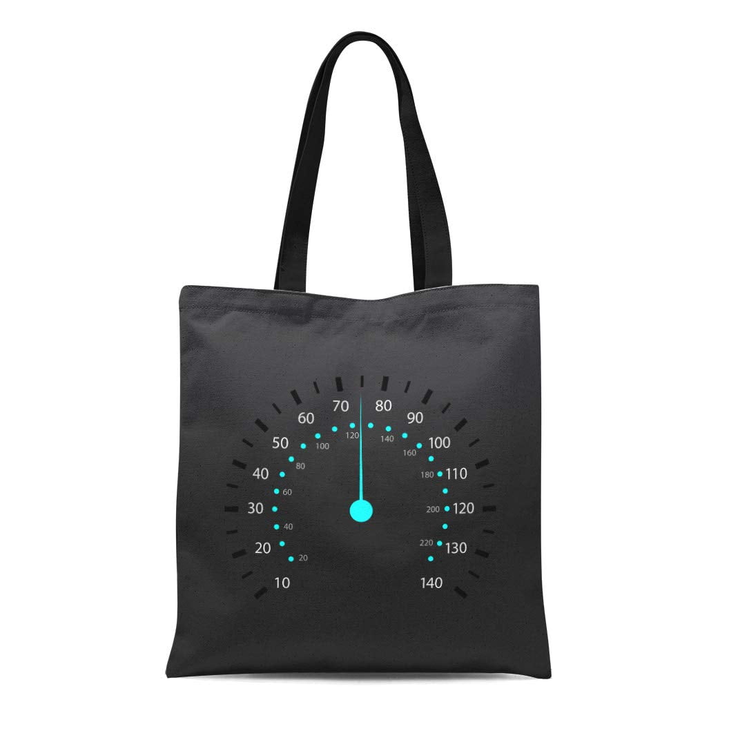 ASHLEIGH Canvas Tote Bag Speedo Creative Speedometer Car Meter Dashboard Abstract Arrow ...