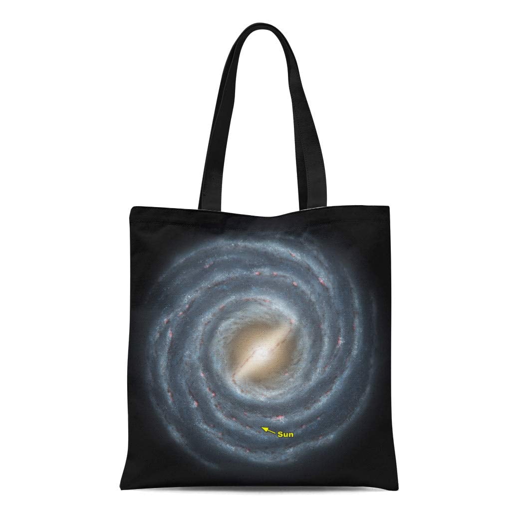 ASHLEIGH Canvas Tote Bag Spiral Sun in the Milky Way Galaxy Space ...