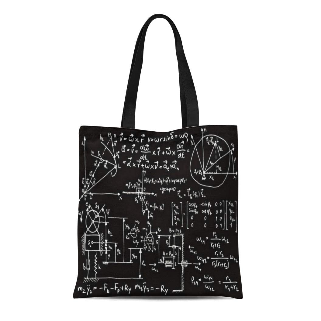ASHLEIGH Canvas Tote Bag Teacher Geeky Math Mathematics Student Geek ...