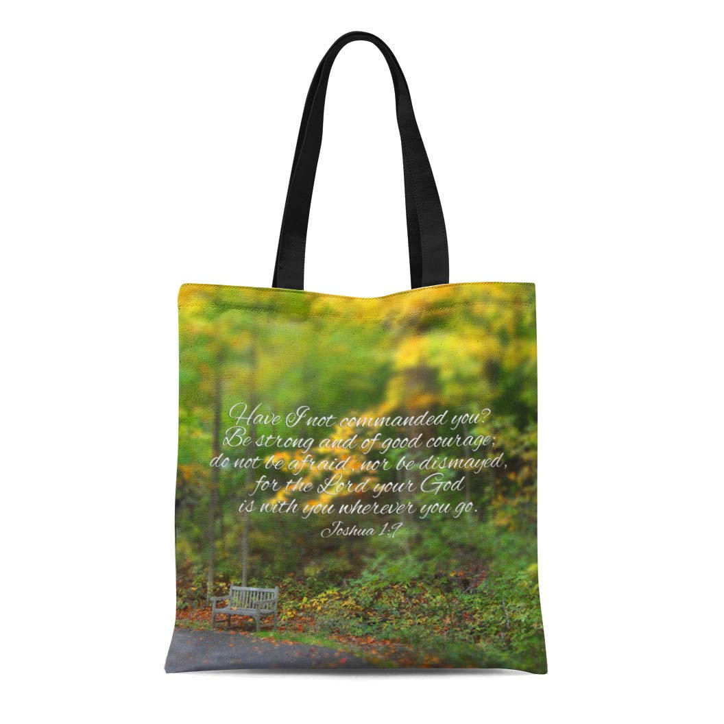 ASHLEIGH Canvas Tote Bag Trust Scripture Inspirational Spiritual Womens ...