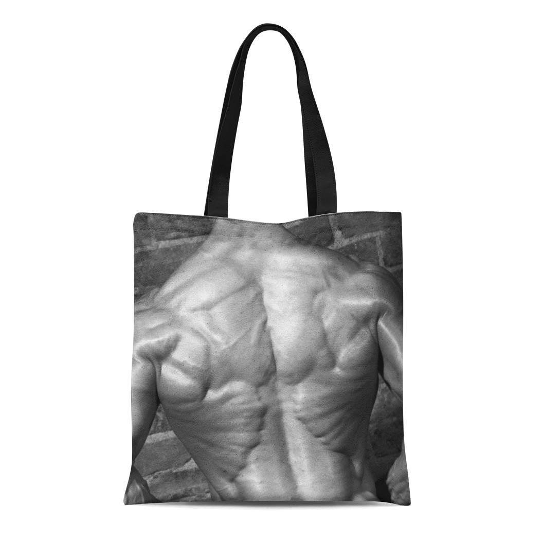 ASHLEIGH Canvas Tote Bag Wall Gym Health Club Photos Male Bodybuilder ...