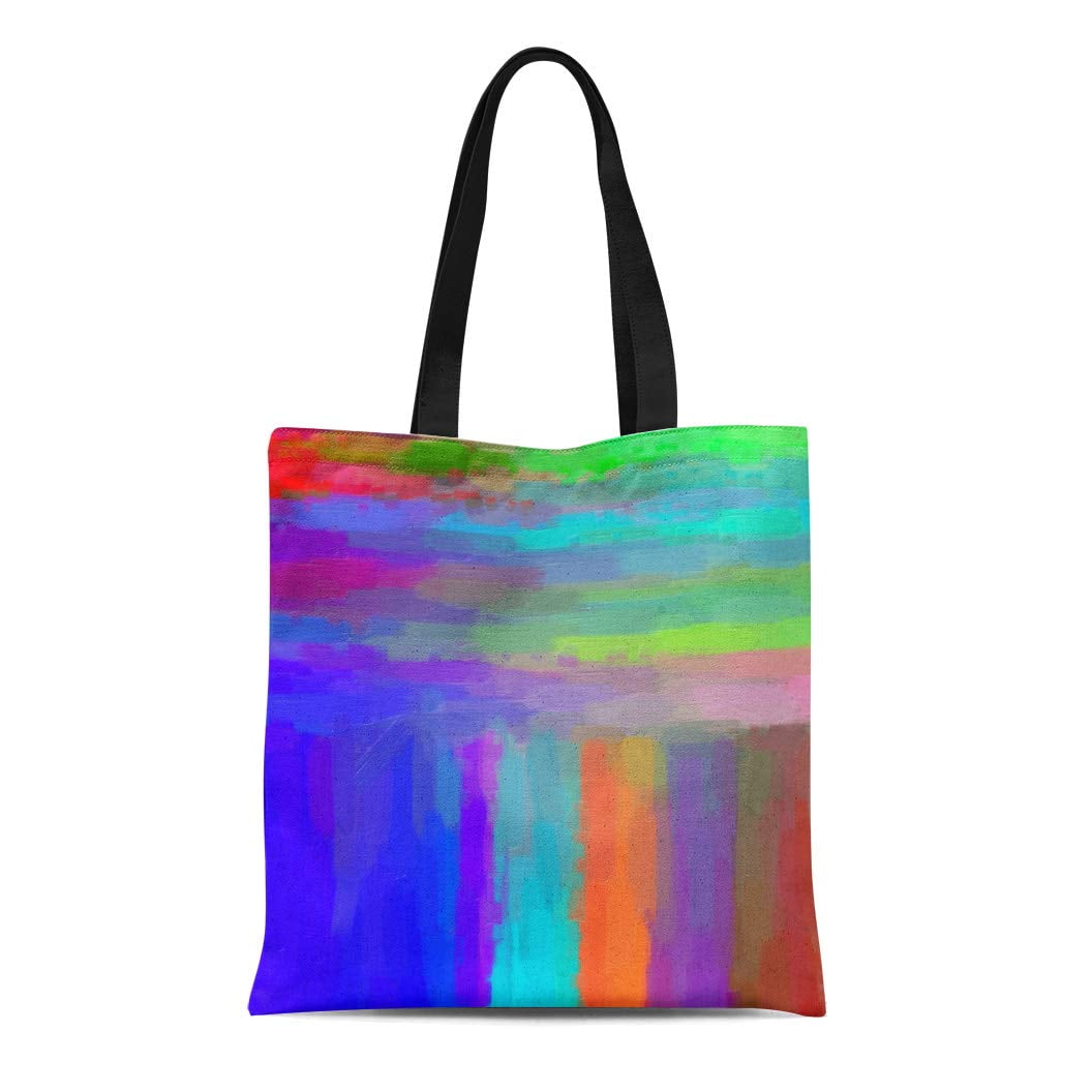 ASHLEIGH Canvas Tote Bag Watercolor Digital Structure of Painting ...
