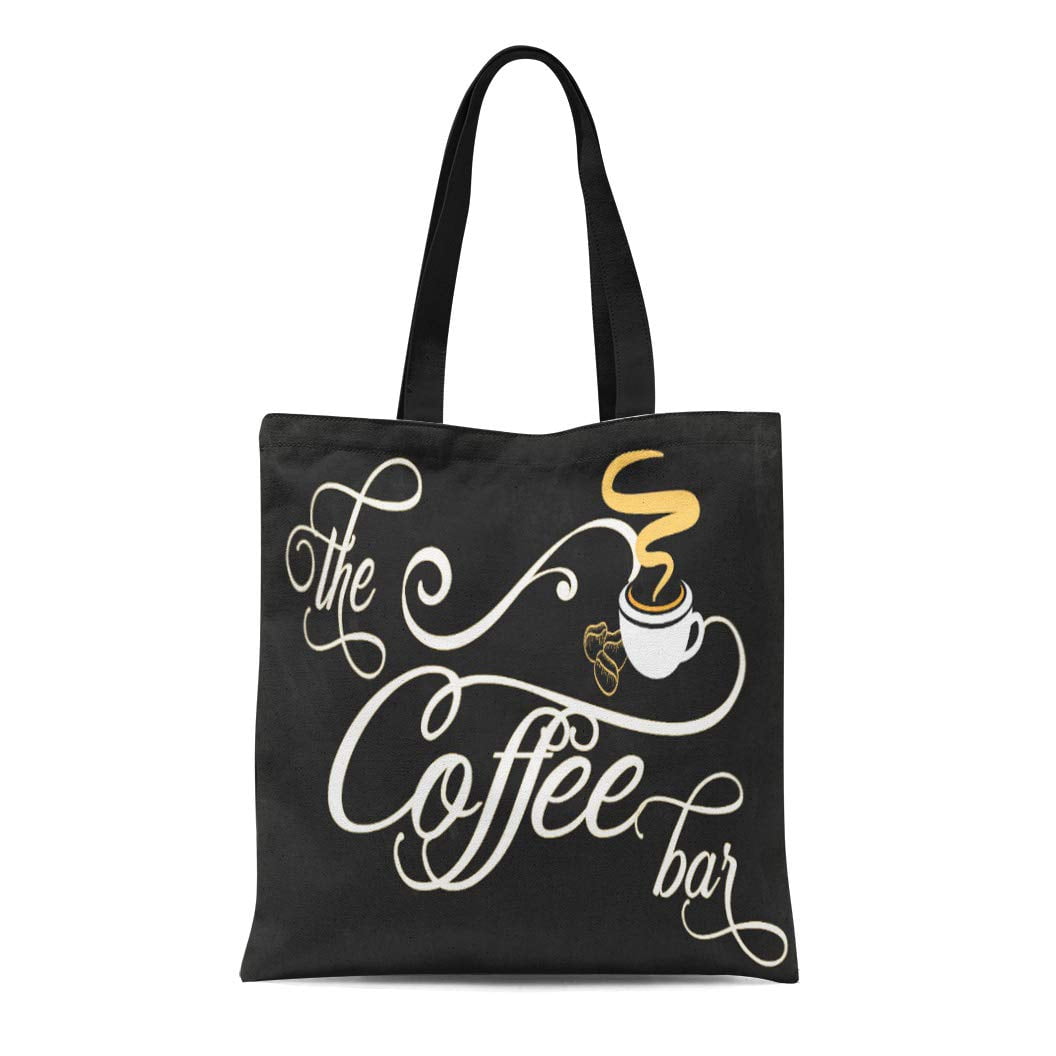 ASHLEIGH Canvas Tote Bag Wedding Chalkboard Coffee Bar Signs Popcorn ...