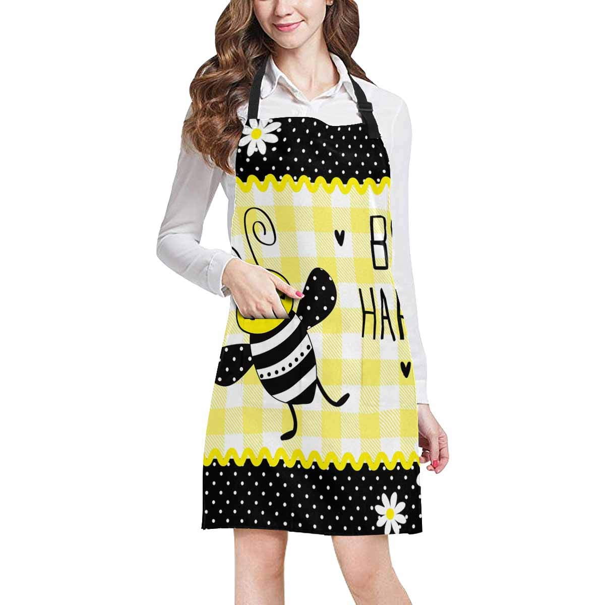 ASHLEIGH Cute Cartoon Bee with Daisy Flowers and Polka Dots Adjustable ...