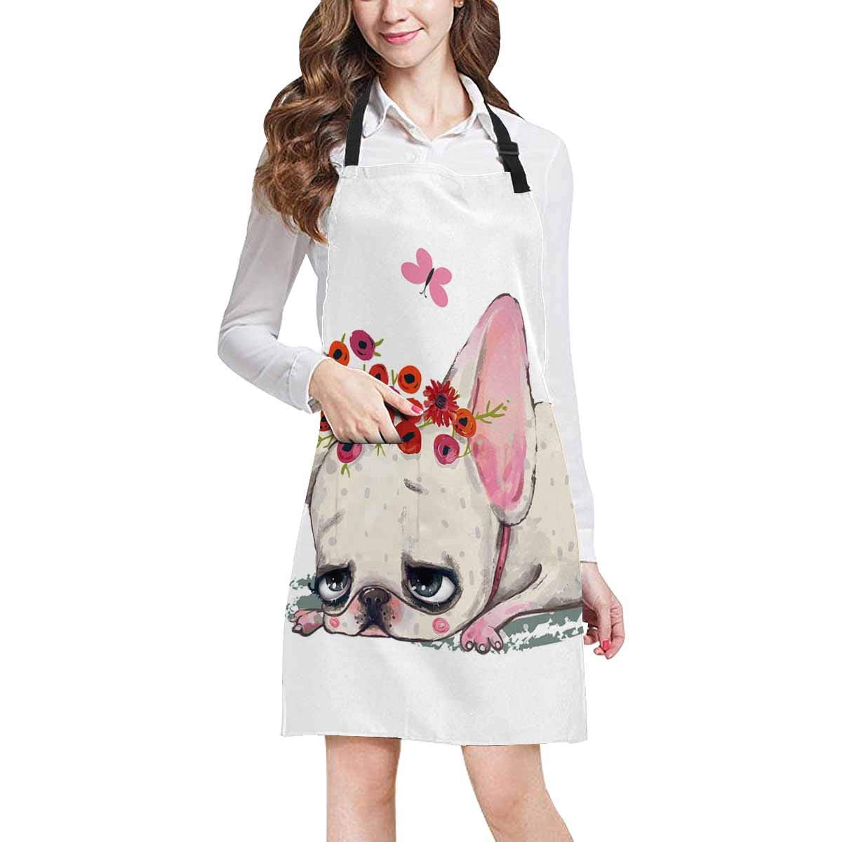 ASHLEIGH Cute Cartoon Puppy Dog with Floral Wreath Unisex Adjustable ...