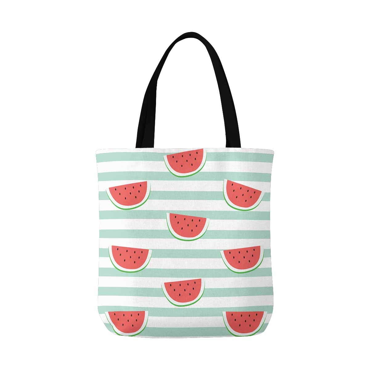 ASHLEIGH Cute Red Watermelon Slice on Striped Blue Background Reusable ...
