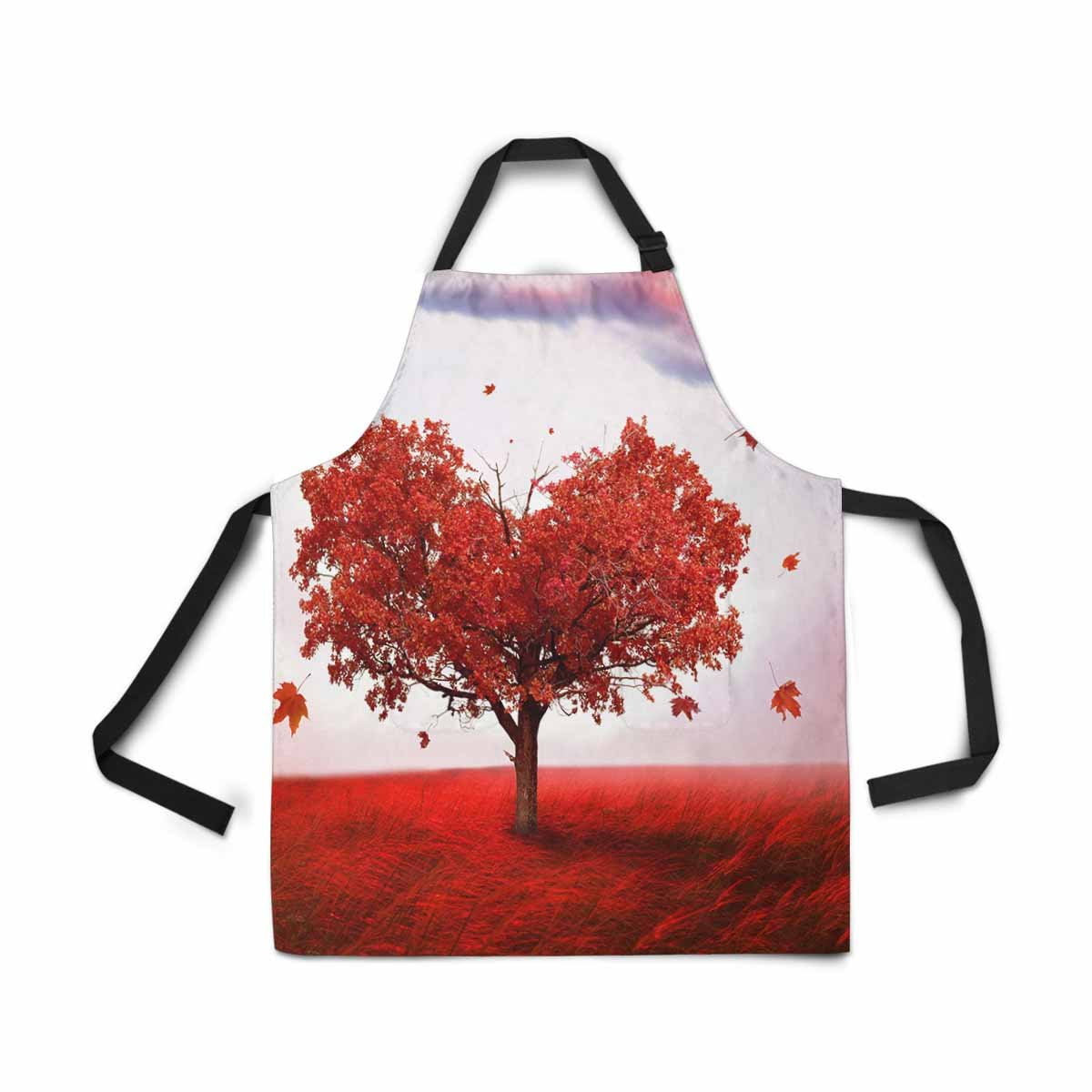 ASHLEIGH Fall Landscape with Heart Shape Tree Apron Kitchen Cook for ...