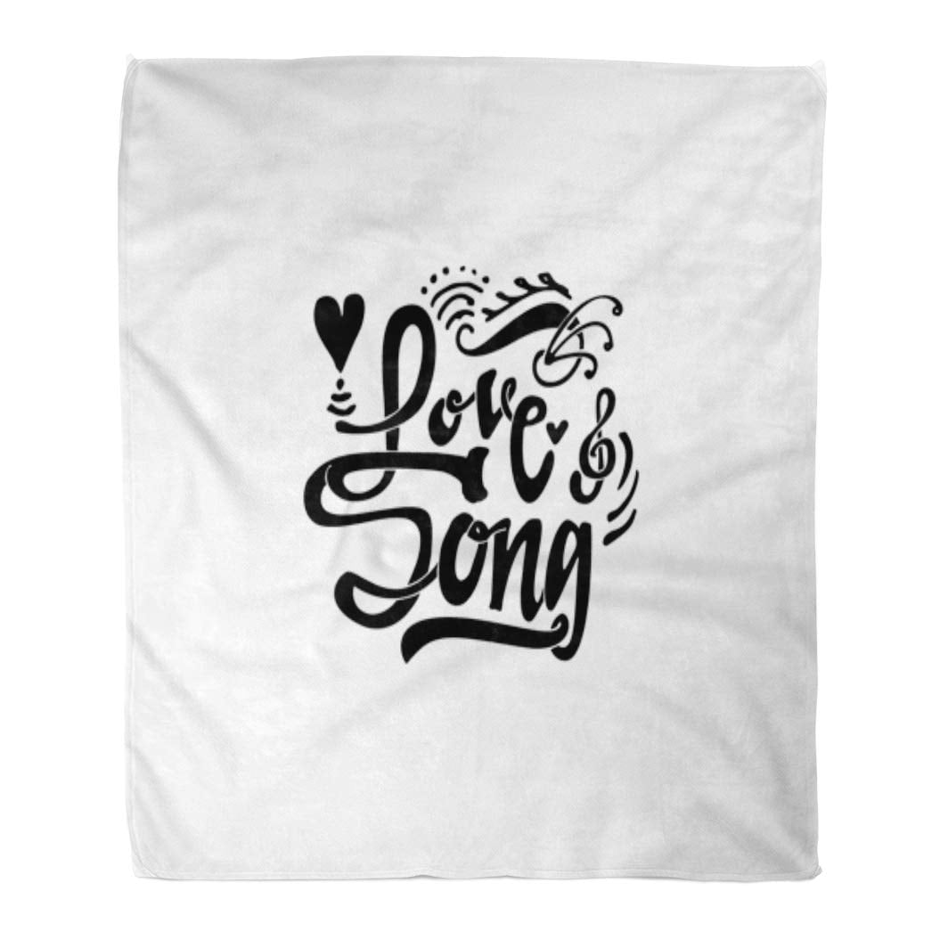 ASHLEIGH Flannel Throw Blanket Celebration Music Love Song Hand ...