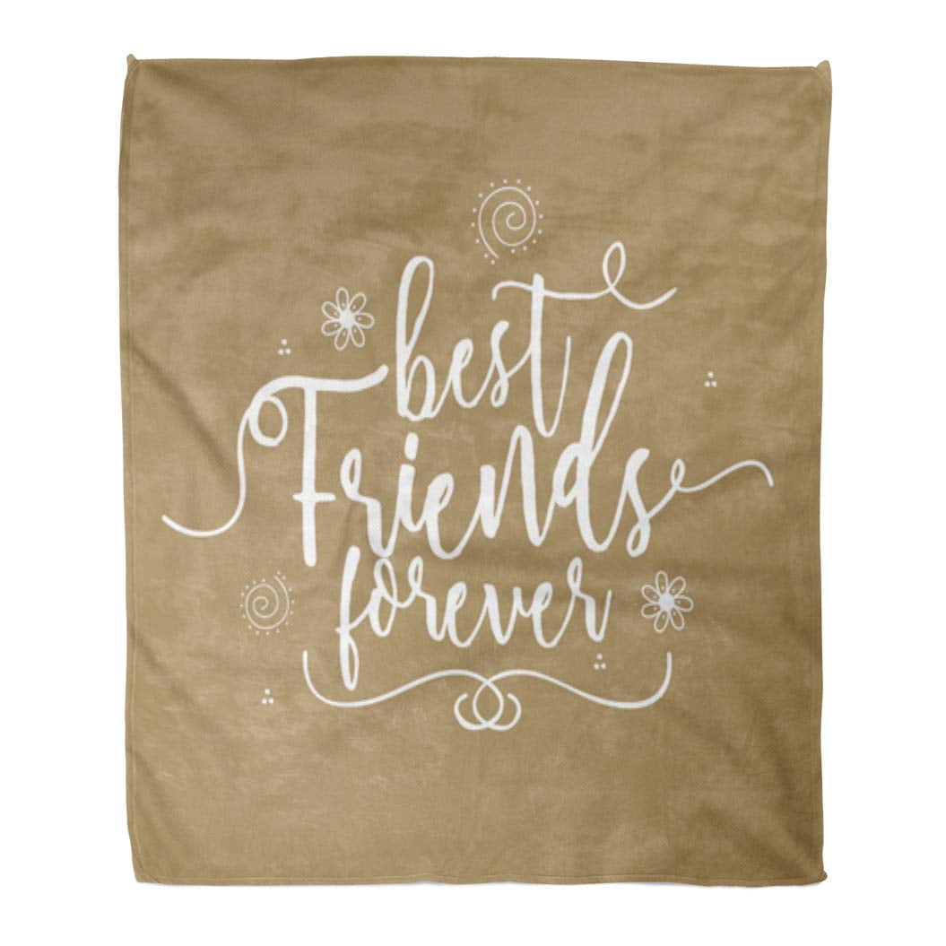 ASHLEIGH Flannel Throw Blanket Lettering of Happy Friendship Day Best ...