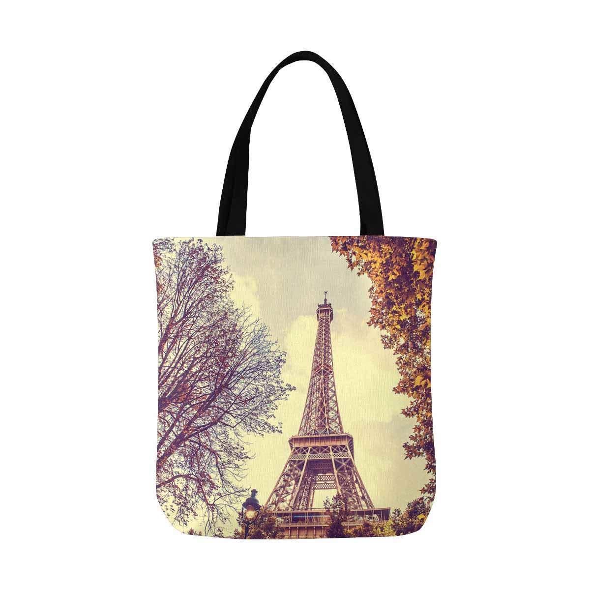 ASHLEIGH France Eiffel Tower Autumn Reusable Grocery Bags Shopping Bag ...