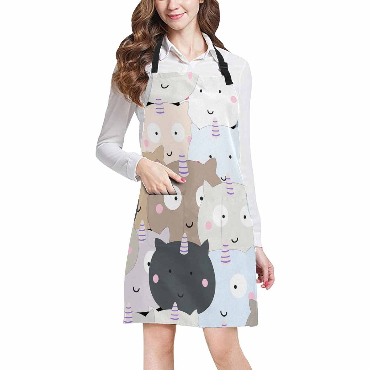 ASHLEIGH Funny Cat Kitten with Unicorn Horn Pastel Cartoon Doodle Art ...