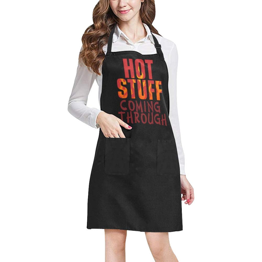 ASHLEIGH Funny Hot Stuff Coming Through Adjustable Bib Apron with ...