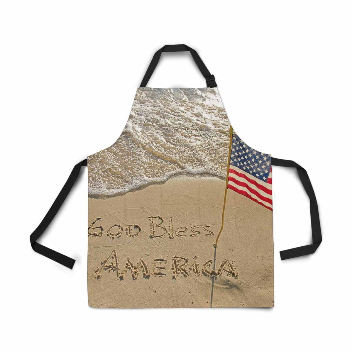 ASHLEIGH God Bless America Beach Sand American Flag Apron for Women Men ...