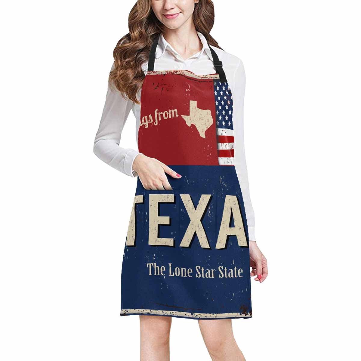 ASHLEIGH Greetings from Texas Rusty Metal Sign with American Flag ...
