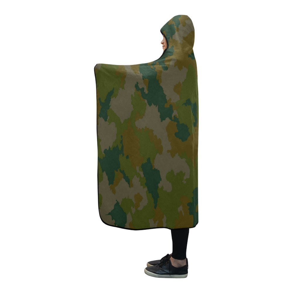 ASHLEIGH Hooded Throw Wrap Seamless Camouflage Pattern Wearable Blanket ...
