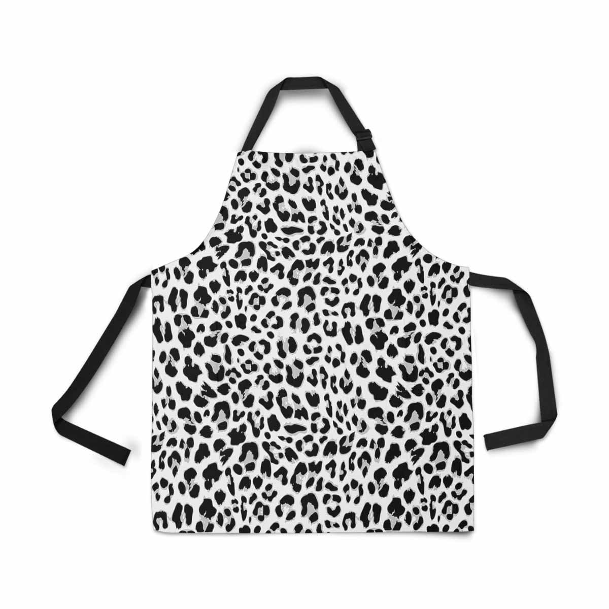 ASHLEIGH Leopard Print Print Adjustable Bib Apron for Women Men Girls ...