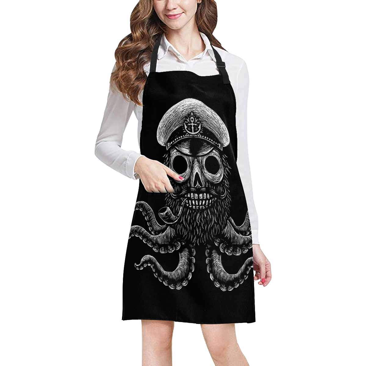 ASHLEIGH Mysterious Sea Pirate Captain Skull with Anchor and Octopus ...