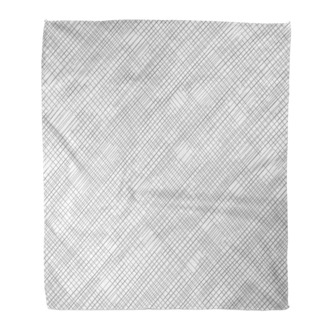 ASHLEIGH Throw Blanket 58x80 Inches Gauze Woven Simple Design Abstract ...